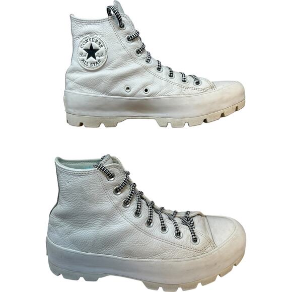 Converse | Shoes | Converse All Star Chuck Taylor Leather High Top ...